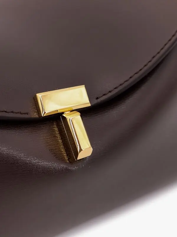 TOTEME T-lock Leather Clutch