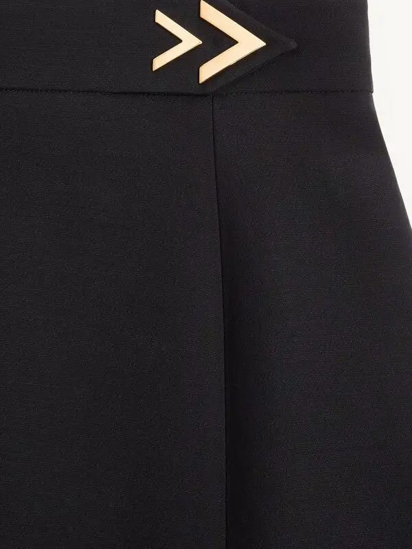 Valentino Garavani Crepe Couture Midi Skirt - Black