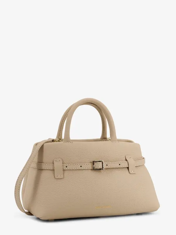 Manu Atelier Le Cambon 25 Leather Handbag - Beige