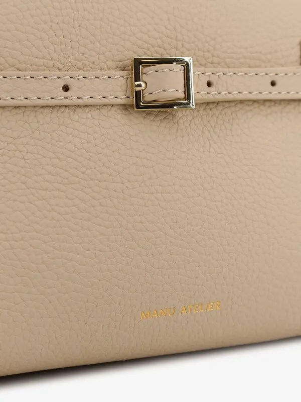 Manu Atelier Le Cambon 25 Leather Handbag - Beige