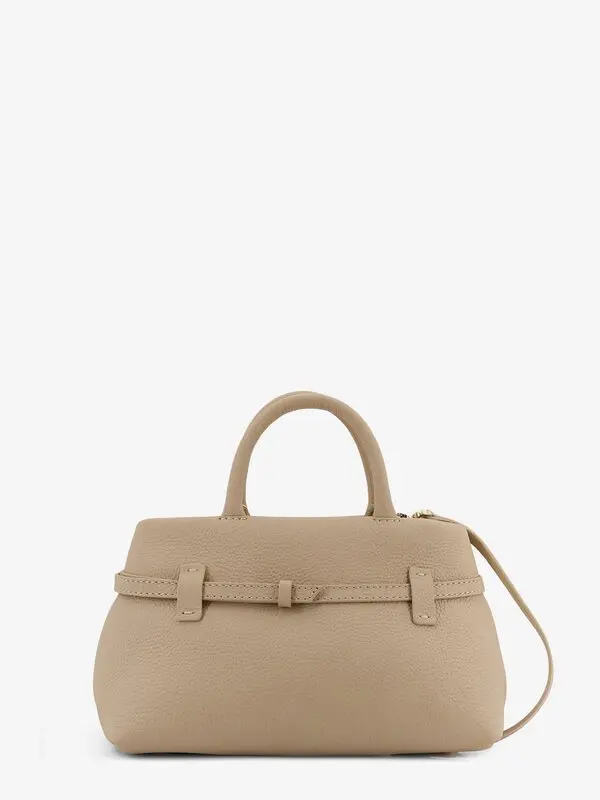 Manu Atelier Le Cambon 25 Leather Handbag - Beige