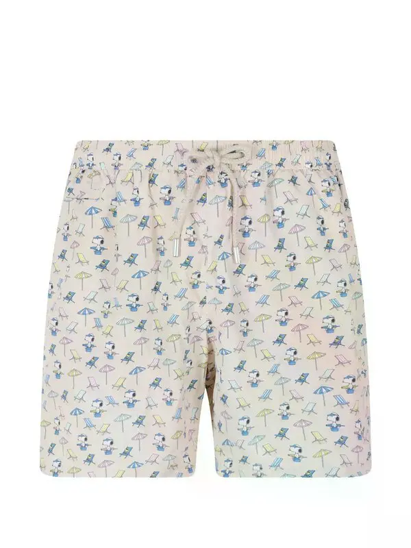 MC2 SAINT BARTH Lighting Micro Snoopy-print Drawstring Swim Shorts