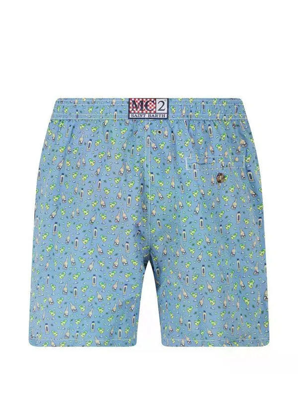 MC2 SAINT BARTH Lighting Micro Cocktail-print Swim Shorts