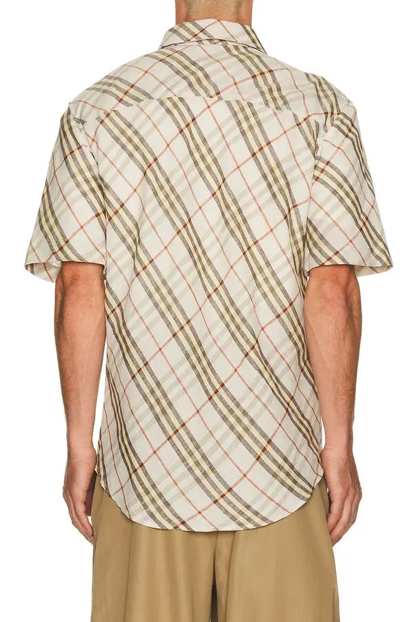 Burberry Roland Short Sleeve Check Ekd Shirt