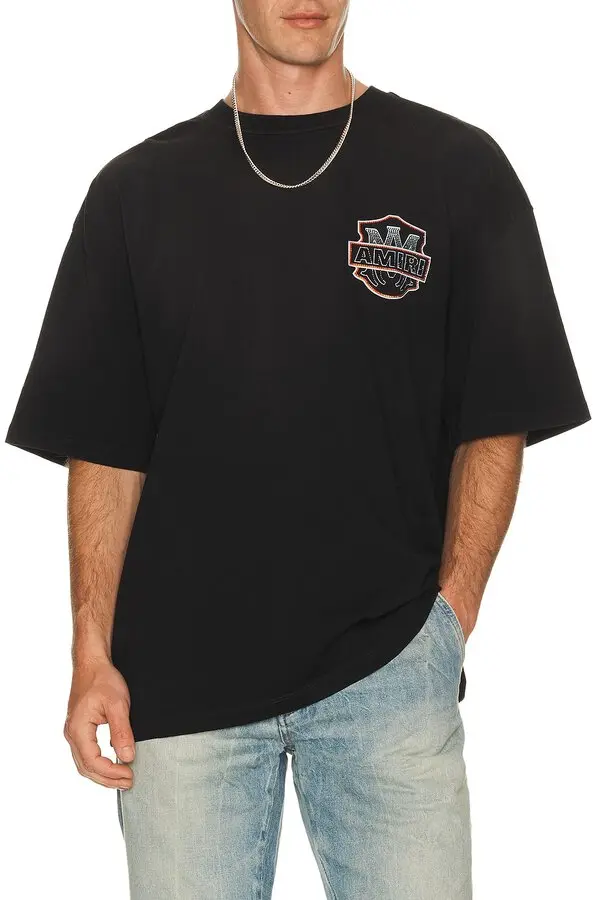 Amiri Am Dream Crystal Tee - Black
