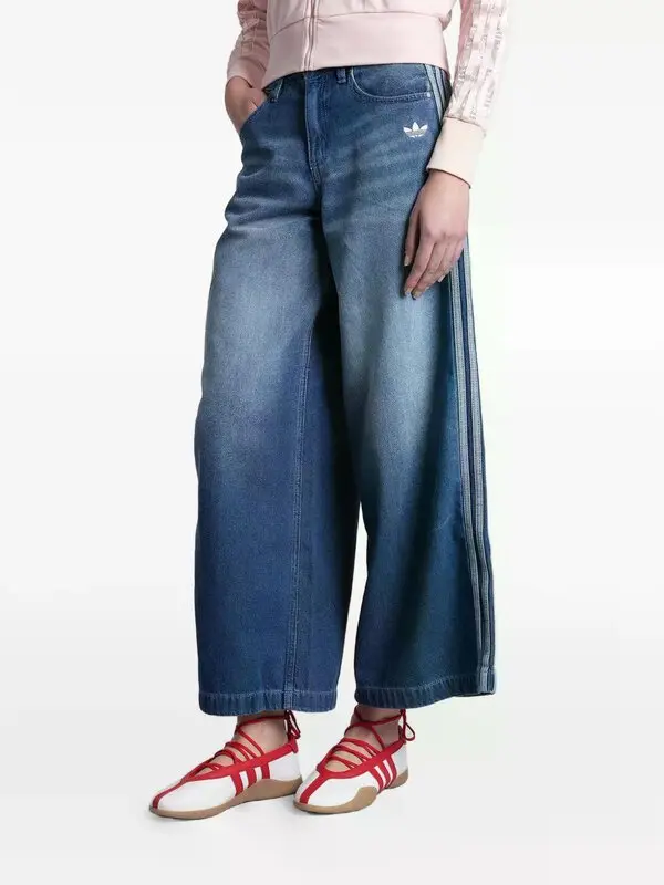 Adidas 3-stripe Wide-leg Jeans
