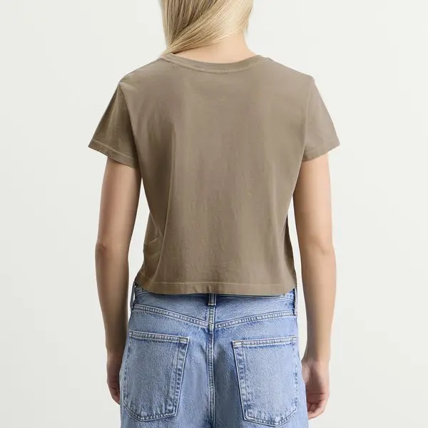 AGOLDE Adine Shrunken T-shirt - Trail
