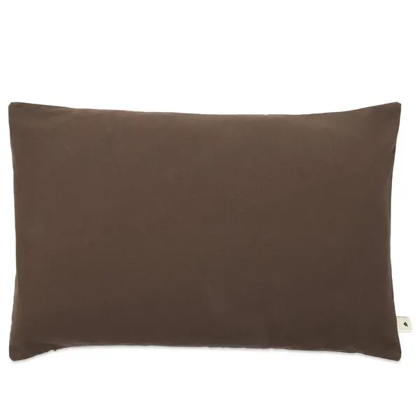 FERM LIVING Rectangular Cushion With Feather & Down Filling - Dark Chocolate