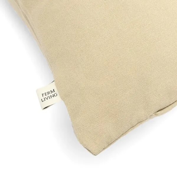 FERM LIVING Sen Rectangular Cushion With Feather & Down Filling - Cashmere
