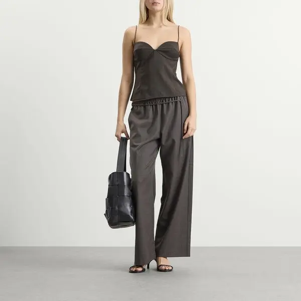 ST. AGNI Wool Cami With Sweetheart Neckline