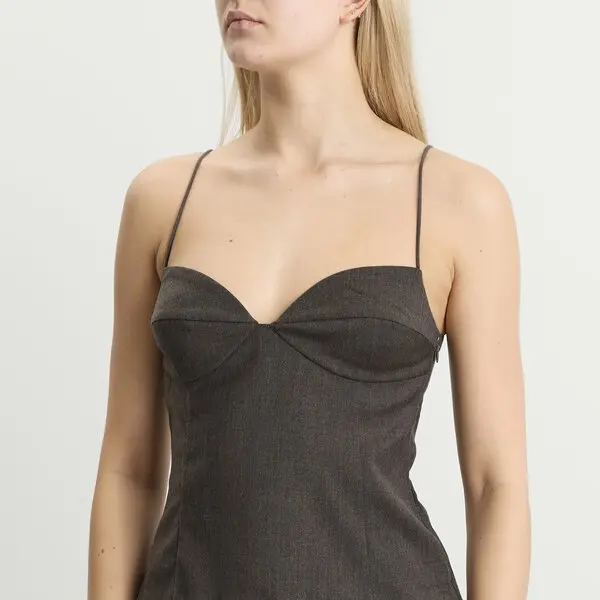 ST. AGNI Wool Cami With Sweetheart Neckline