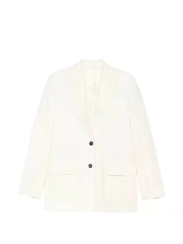TOTEME Fringed Trim Blazer - Neutrals