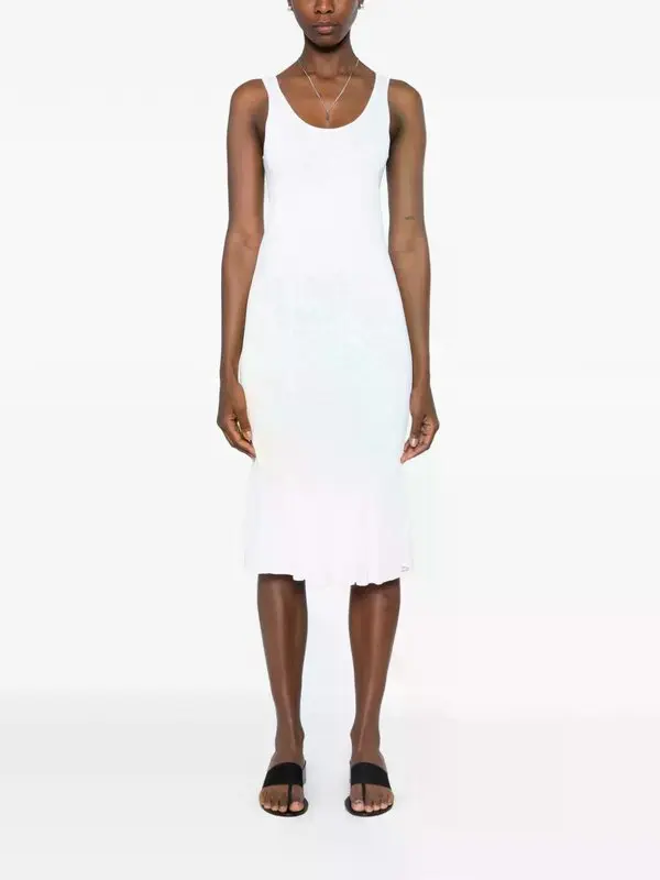 TOTEME Fluted Hem Midi Dress