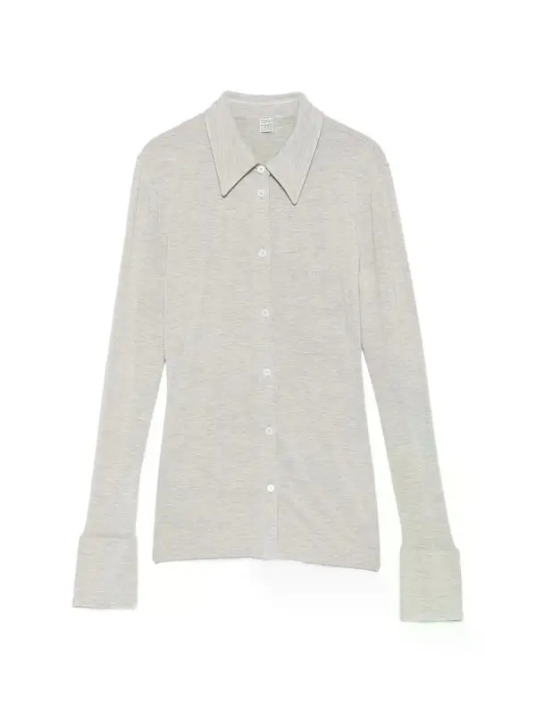 TOTEME Fitted Jersey Shirt - Grey
