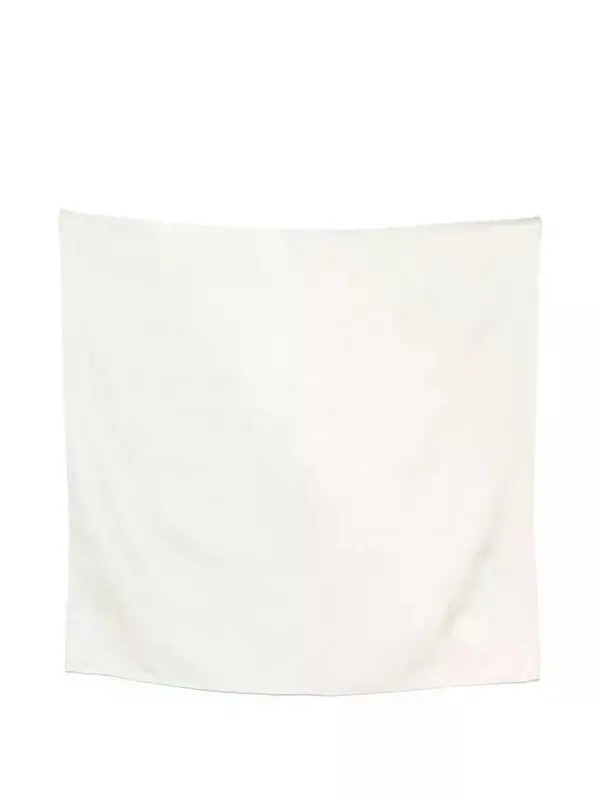 TOTEME Embroidered Silk Scarf - Neutrals
