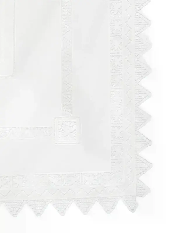 TOTEME Lace-trim Embroidered Scarf