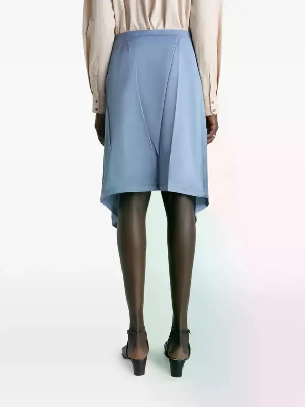 LEMAIRE Pleated Foulard Mini Skirt