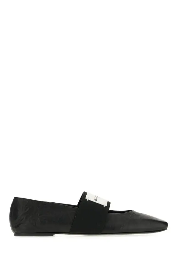 Givenchy Pointed Toe Ballet Flats With Elastic Strap