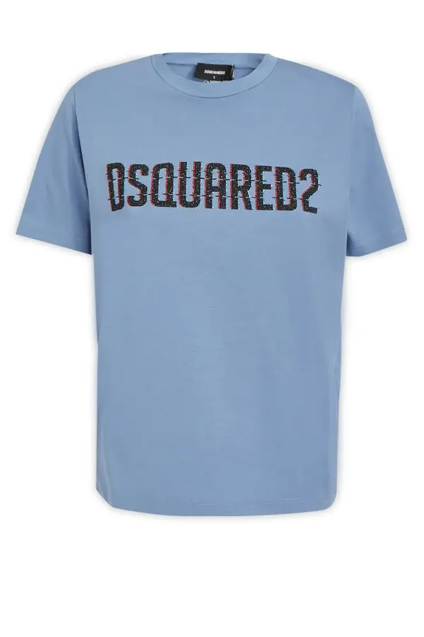Dsquared2 T-shirt With Glitch Logo - Multicolor