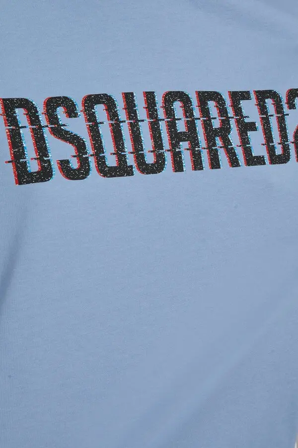 Dsquared2 T-shirt With Glitch Logo - Multicolor