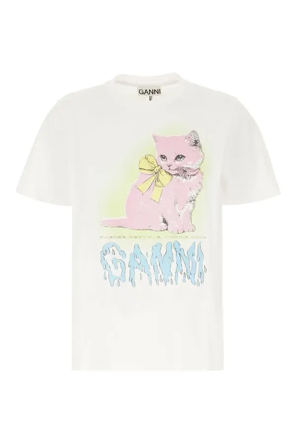 GANNI Graphic T-shirt - Multicolor