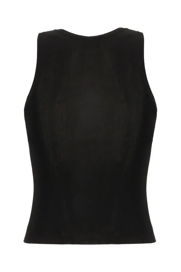 Saint Laurent Ribbed Sleeveless Top