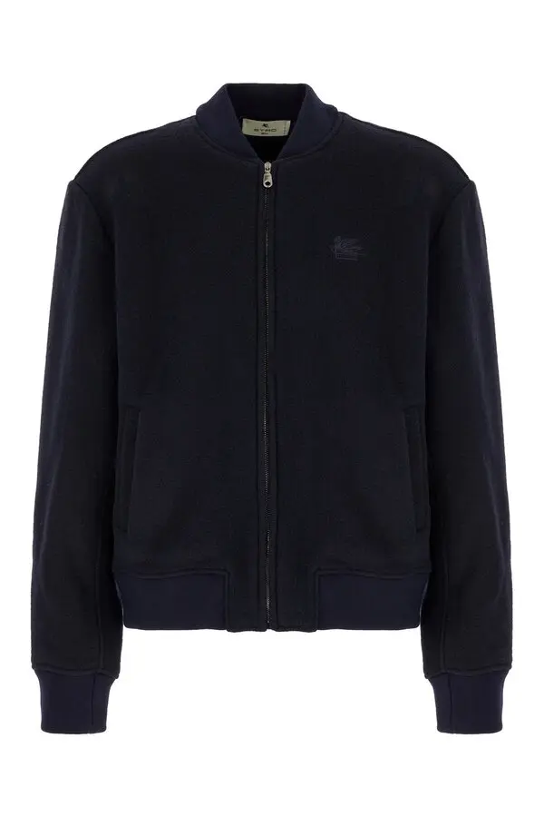 Etro Bomber Jacket With Embroidered Logo