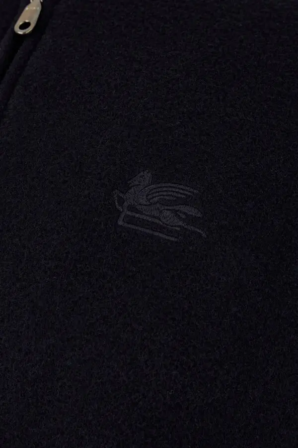 Etro Bomber Jacket With Embroidered Logo
