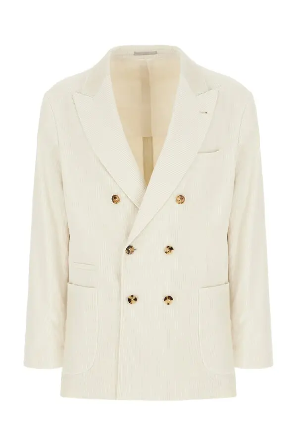 Brunello Cucinelli Corduroy Double-breasted Blazer