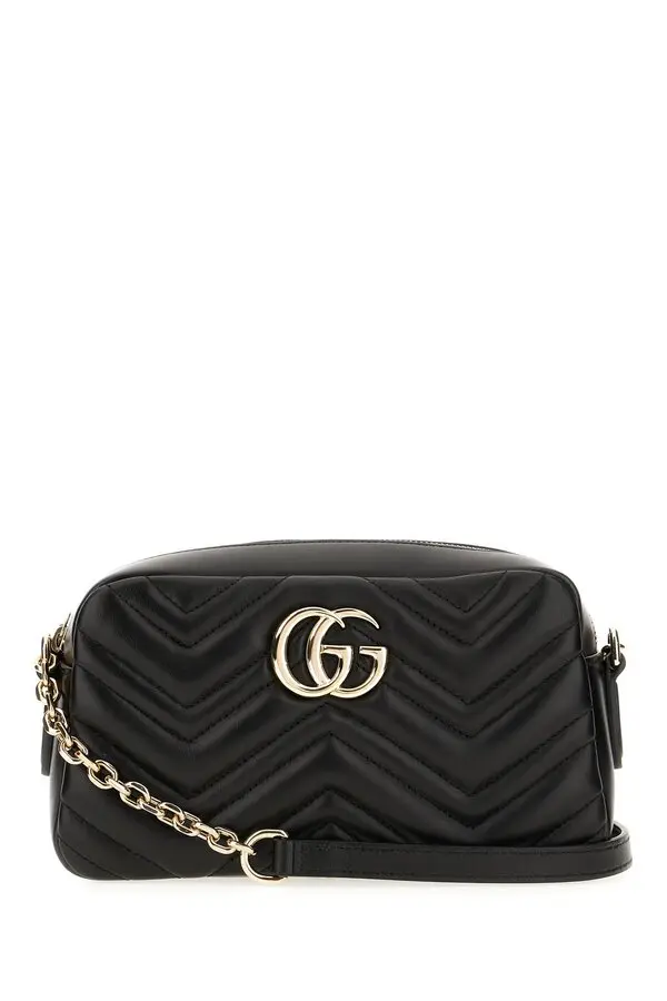 Gucci Quilted Leather Crossbody Bag With Chain Strap - Multicolor