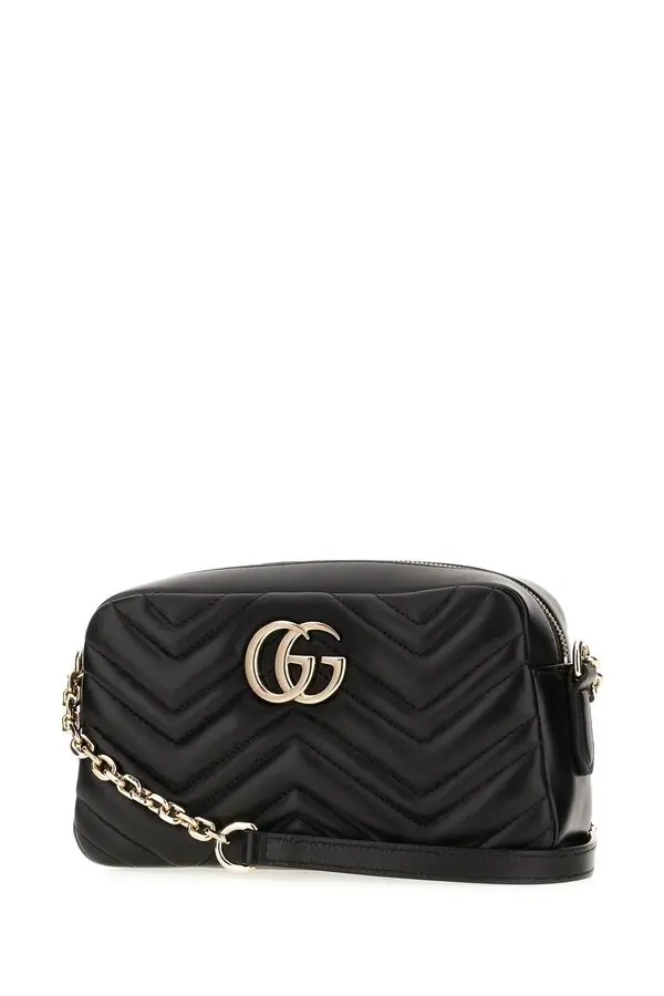 Gucci Quilted Leather Crossbody Bag With Chain Strap - Multicolor
