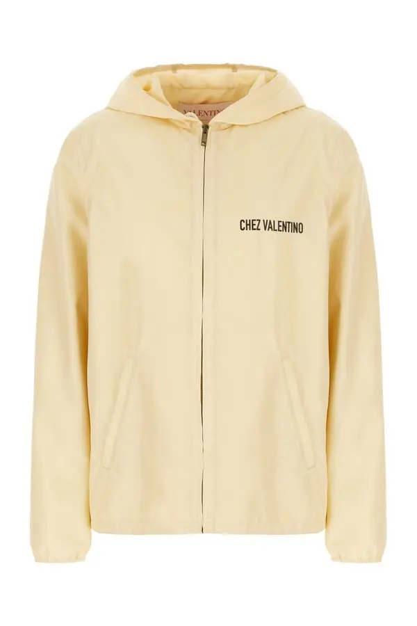 Valentino Garavani Zip-up Hooded Jacket With Graphic Print - Multicolor