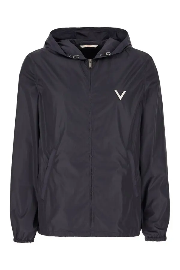 Valentino Garavani Hooded Zip-up Jacket