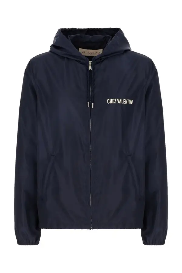 Valentino Garavani Hooded Zip-up Jacket With Graphic Print - Multicolor