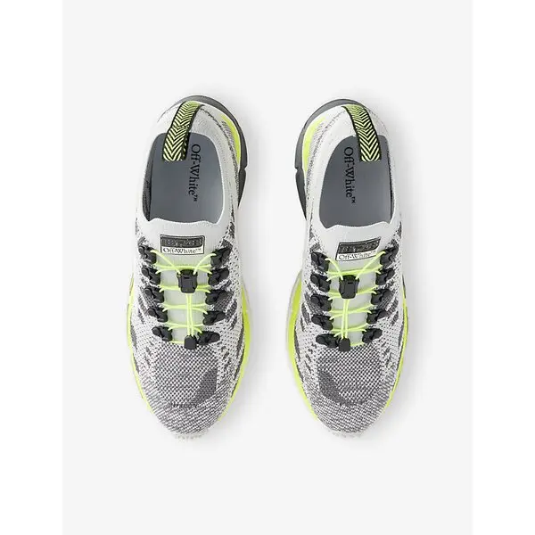 Off-White Be Right Back" Knit Low-top Sneakers - Grey/m.cmb