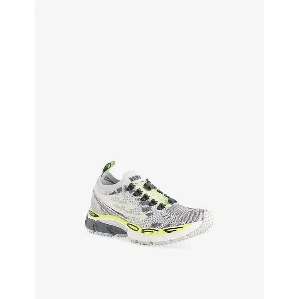 Off-White Be Right Back" Knit Low-top Sneakers - Grey/m.cmb