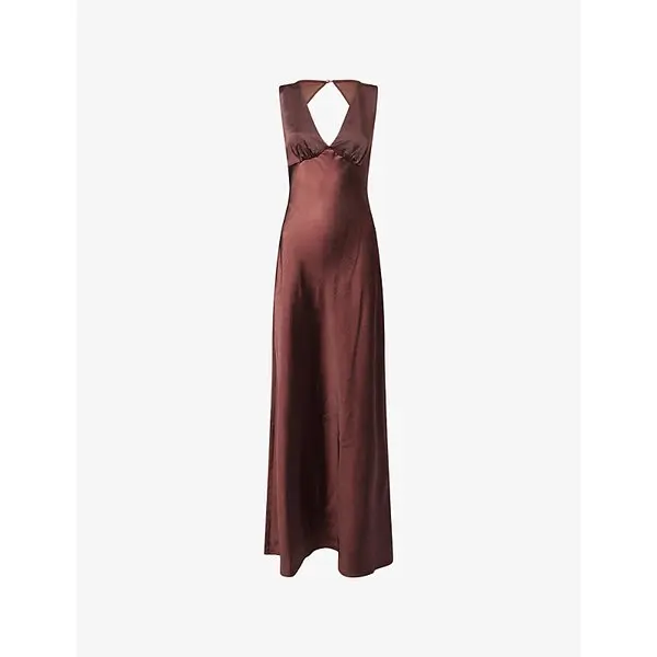 4TH & RECKLESS Evina Satin Maxi Dress