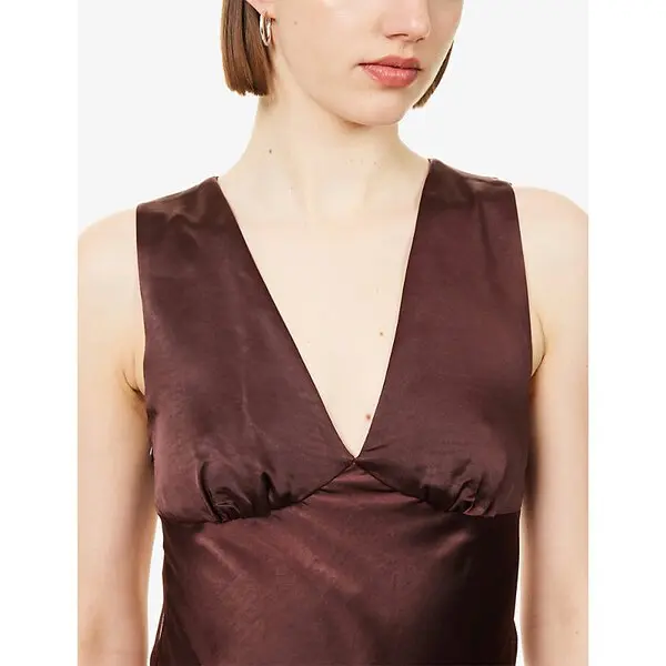 4TH & RECKLESS Evina Satin Maxi Dress