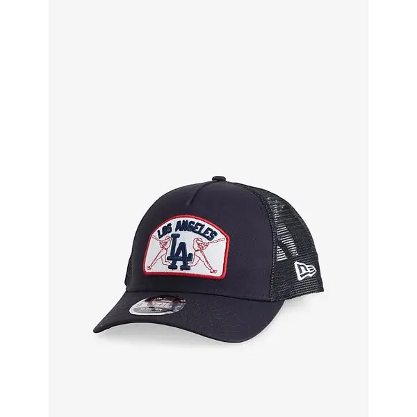 New Era 9forty Los Angeles Dodgers Woven Trucker Cap - Navy