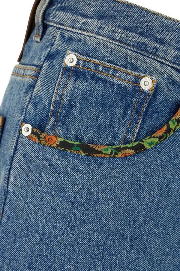 Valentino Garavani Embellished Straight Leg Jeans