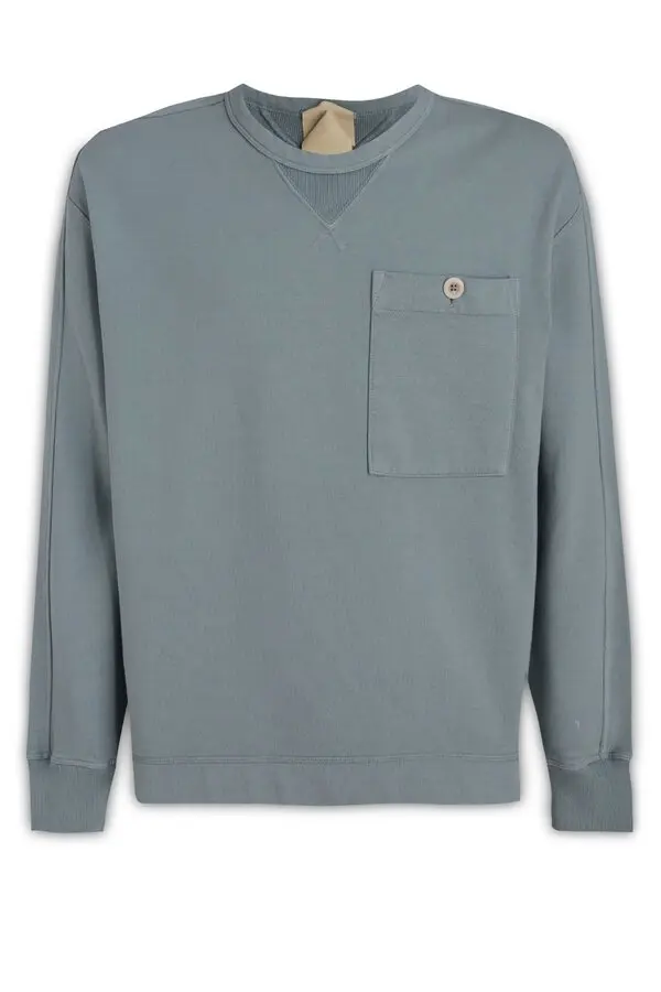 TEN C Crewneck Sweatshirt With Pocket Detail