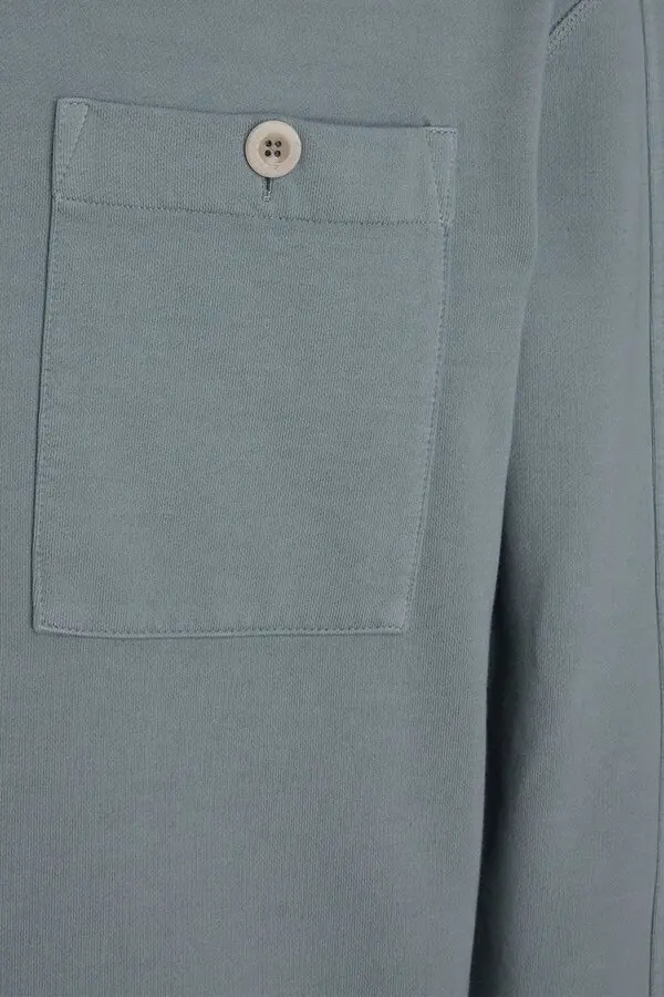 TEN C Crewneck Sweatshirt With Pocket Detail