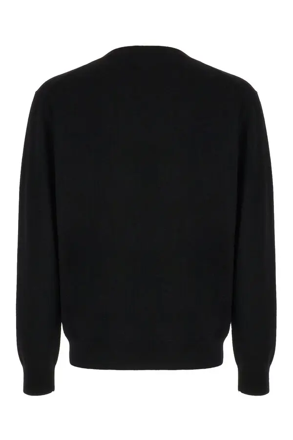 JW Anderson Black Knitwear With Embroidered Detail