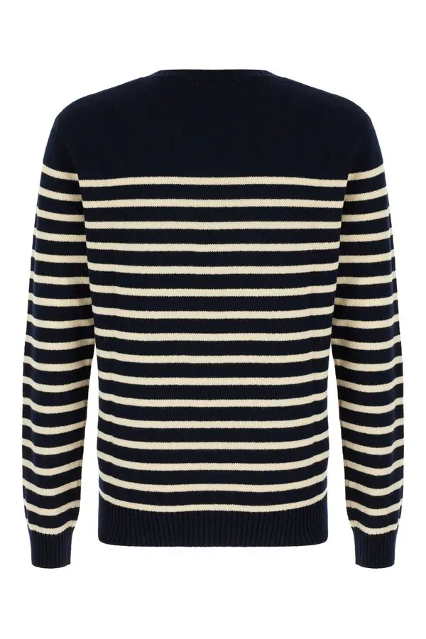 Valentino Garavani Striped Knitwear With Text Detail