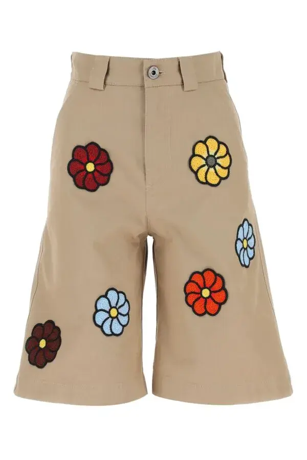 Moncler Embellished Flower Shorts - Multicolor
