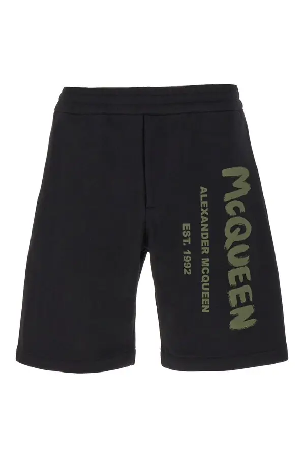 Alexander McQueen Logo Print Shorts