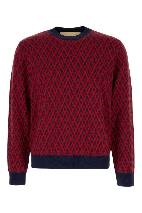 Valentino Garavani Knitwear Pullover With Geometric Pattern