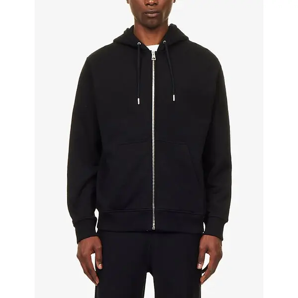 Givenchy Zip-up Cotton-jersey Hoodie With Brand Print