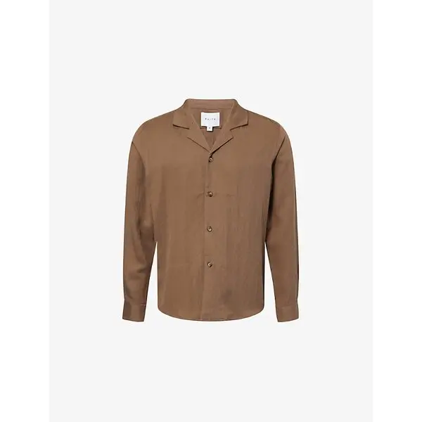 RAITH Sergio Long-sleeve Woven Shirt - Brown