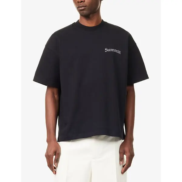 SUMMIT Ornament Short-sleeve Cotton T-shirt